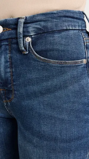 Good American Petite Flare Jeans