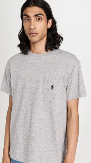 Polo Ralph Lauren Classic Fit Pocket Tee - Heather Grey