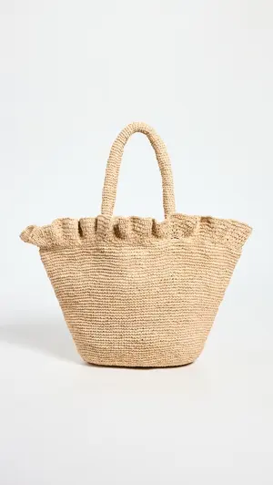 LOEFFLER RANDALL Cyrus Raffia Tote - Natural