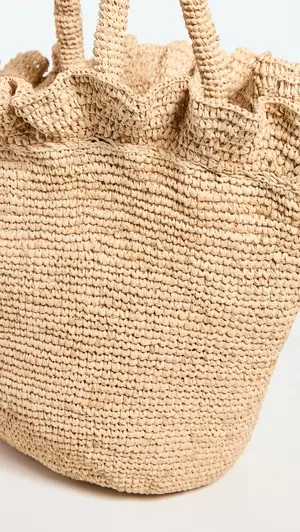 LOEFFLER RANDALL Cyrus Raffia Tote - Natural