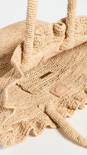 LOEFFLER RANDALL Cyrus Raffia Tote - Natural