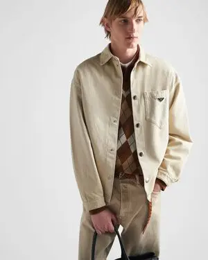 Prada Worn Bull-denim Shirt