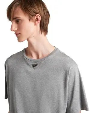 Prada Cotton T-hirt - Grey