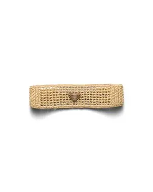 Prada Crochet Hairband - Neutral