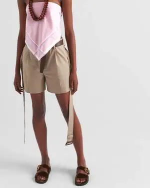 Prada Cotton Twill Bermuda Shorts