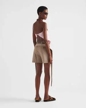 Prada Cotton Twill Bermuda Shorts