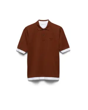 Prada Cotton Polo Hirt - Brown
