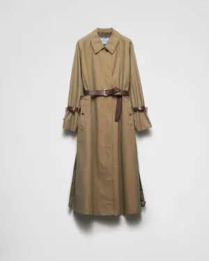 Prada Single-breasted Cotton Twill Trench Coat
