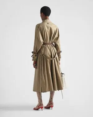 Prada Single-breasted Cotton Twill Trench Coat