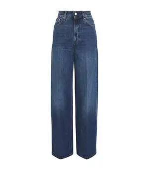 TOTEME Wide-leg Rigid Denim Jeans