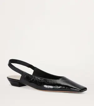 Khaite Calfskin Colin Slingback Flats