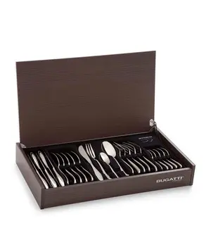 BUGATTI Venezia Stainless Steel 24-piece Cutlery Set - Metallic