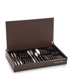 BUGATTI Venezia Stainless Steel 24-piece Cutlery Set - Metallic