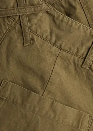 You Must Create Deadbeat Pleated Wide-leg Cotton Trousers