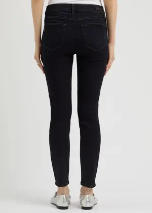 Paige Hoxton Ankle Skinny Jeans - Dark Blue