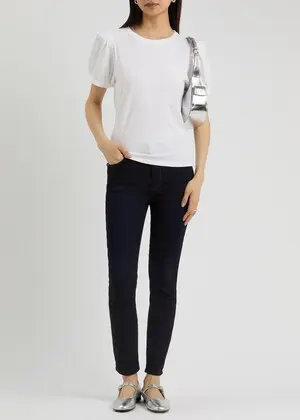Paige Hoxton Ankle Skinny Jeans - Dark Blue