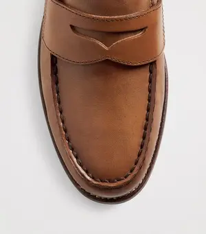 Polo Ralph Lauren Leather Penny Loafers - Brown