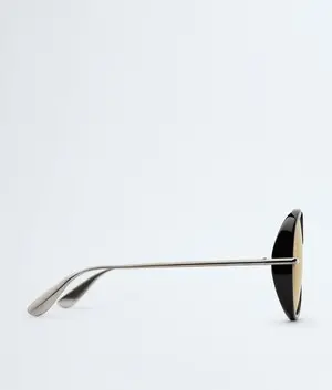 Bottega Veneta Classic Aviator Sunglasses - Black/yellow