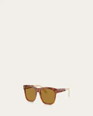 Brunello Cucinelli Two-tone Square Sunglasses