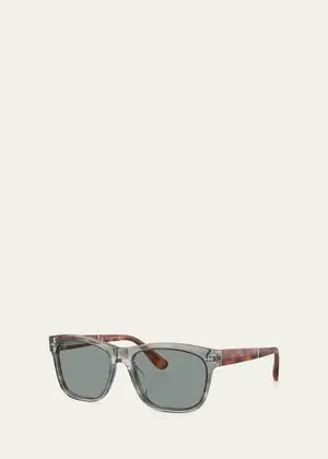 Brunello Cucinelli Two-tone Square Sunglasses
