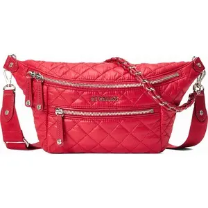 Mz Wallace Small Crosby Quilted Nylon Convertible Bag - Apple