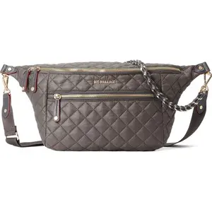 Mz Wallace Small Crosby Quilted Nylon Convertible Bag - Magnet