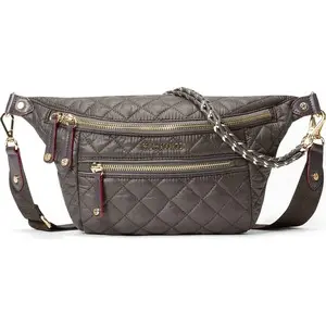 Mz Wallace Small Crosby Quilted Nylon Convertible Bag - Magnet