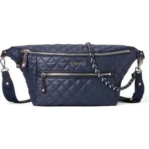 Mz Wallace MZ Wallace Small Crosby Quilted Nylon Convertible Bag Navy