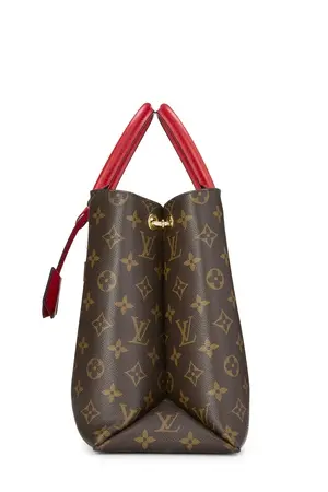 LOUIS VUITTON Monogram Canvas Flower Tote - Red