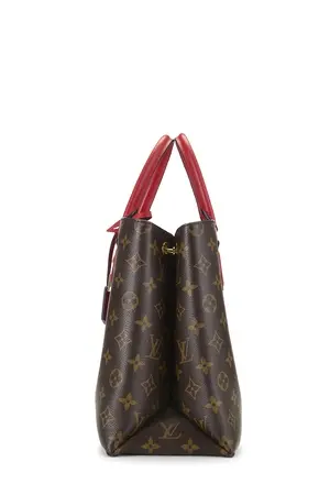 LOUIS VUITTON Monogram Canvas Flower Tote - Red