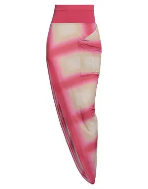 Rick Owens Maxi Asymmetric Skirt - Red