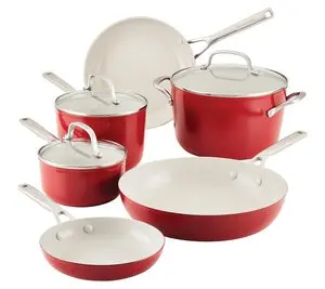 KITCHENAID Hard Anodized Ceramic Pots And Pans Et, 9pc - One-color