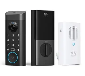 EUFY Security 3in1 Video Smart Lock, 2k Camera, Video Doorbell - One-color