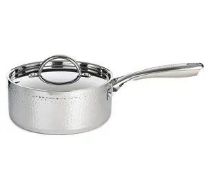 BERGHOFF Vintage Tri-ply 18/10 Ss 8' Saucepan 3 Qt., Hammered - One-color