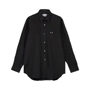 Play Comme Des Garcon Small Heart Long-sleeve Shirt - Black
