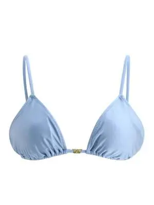 GANNI Blue String' Bikini Top - Light Blue
