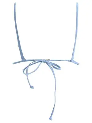 GANNI Blue String' Bikini Top - Light Blue