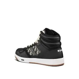 Dior High-top Oblique Sneakers - Black
