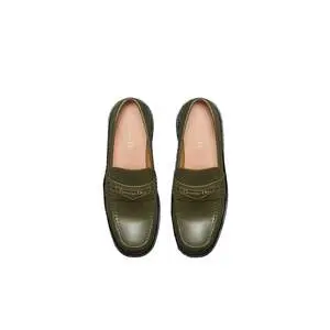 Dior Leather Loafers - Green