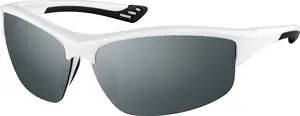 Zenni Sunglasses With Half-rim Frame - White