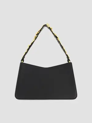 Mac Duggal Floral-strap Leather Shoulder Bag