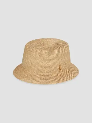 Saint Laurent Maglina Straw Bucket Hat - Rope