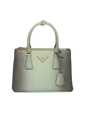 Prada Women's Small Galleria Ombré Saffiano Leather Bag - Blue Green