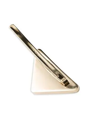 Prada Plexiglas And Metal Barrette - Beige