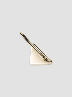Prada Plexiglas And Metal Barrette - Beige