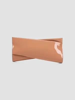 CHRISTIAN LOUBOUTIN Loubitwist Clutch - Beige