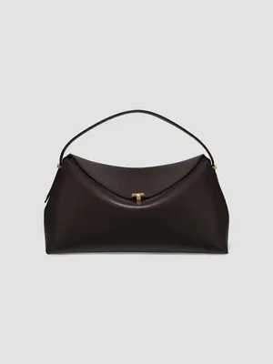 TOTEME Toteme T-Lock Top Handle Bag Bark