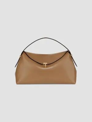 TOTEME Toteme T-Lock Top Handle Bag Camel