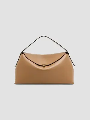 TOTEME Toteme T-Lock Top Handle Bag Camel