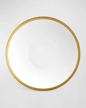 L'Objet Neptune 24k Gold-rimmed Coupe Bowl White/gold